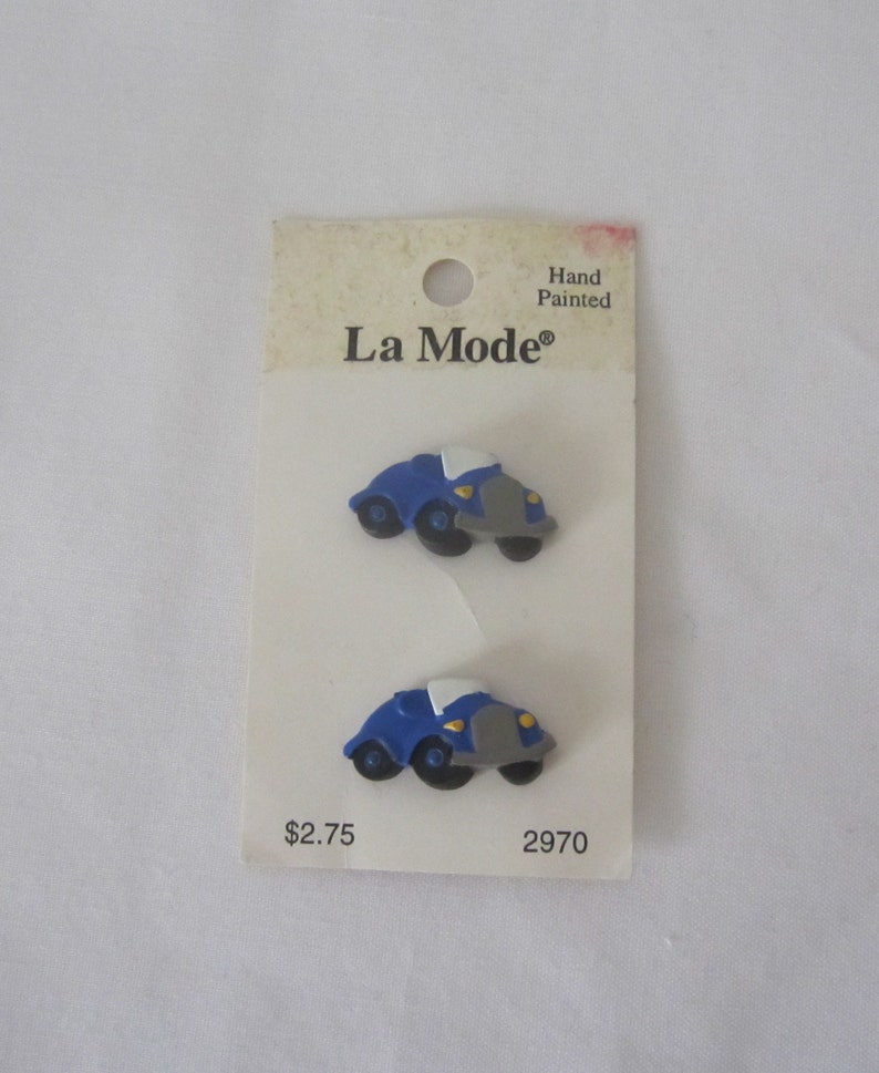 Novelty Buttons, Roadster, Car, Race Car Buttons, Sewing, Crafting or ...