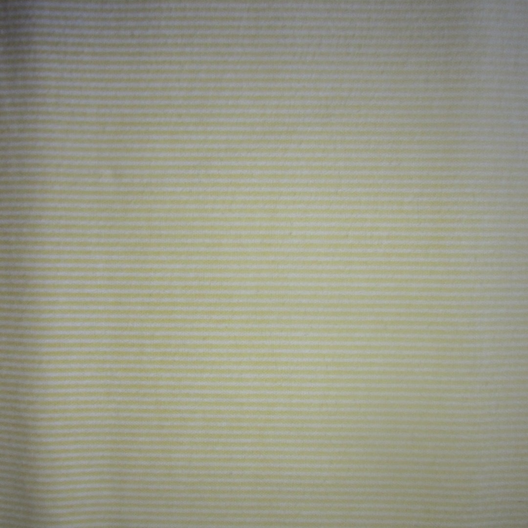 Flannel Fabric, Yellow and White Mini Stripes, Pastel Stripes, Flannel ...