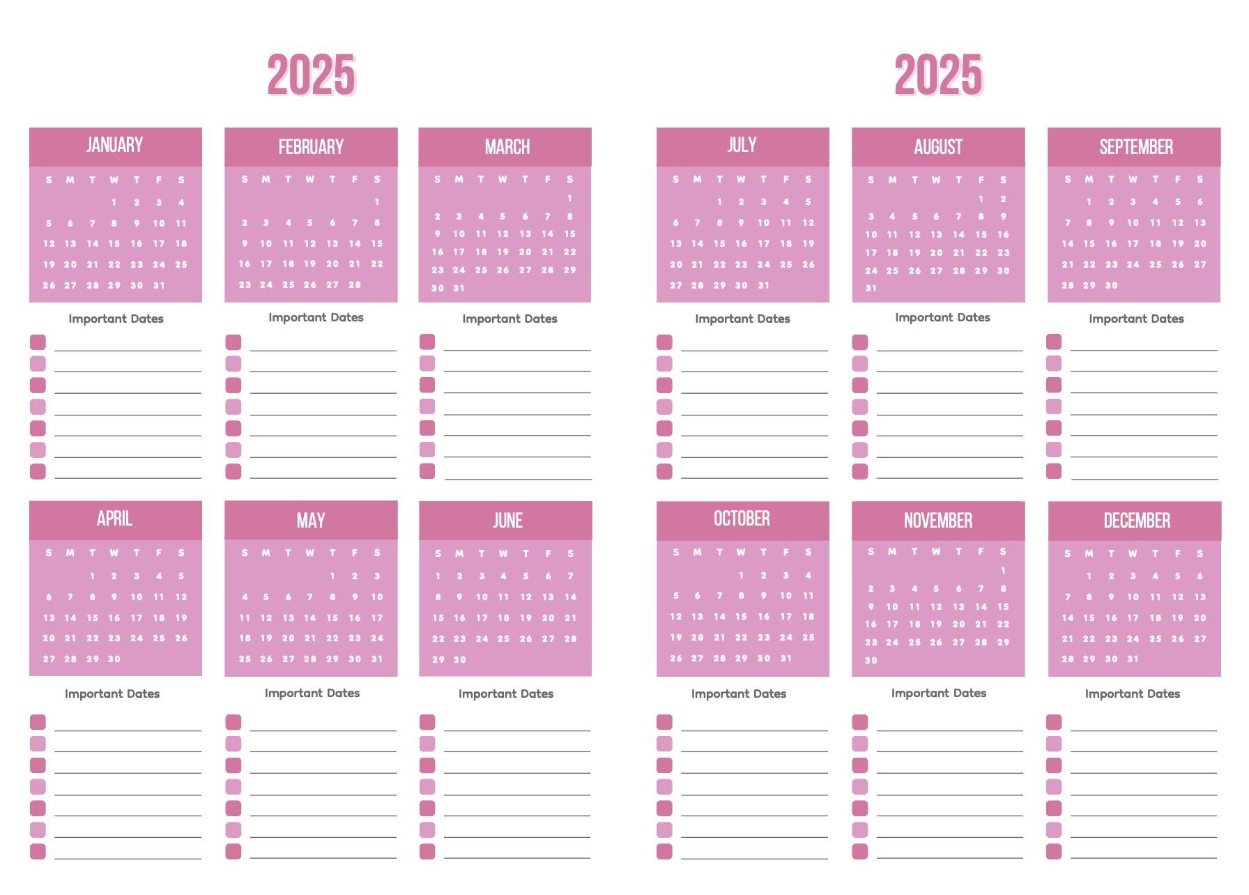 Pink Academic Planner 2025-2026: Weekly & Monthly, 7x10" Paperback - Etsy