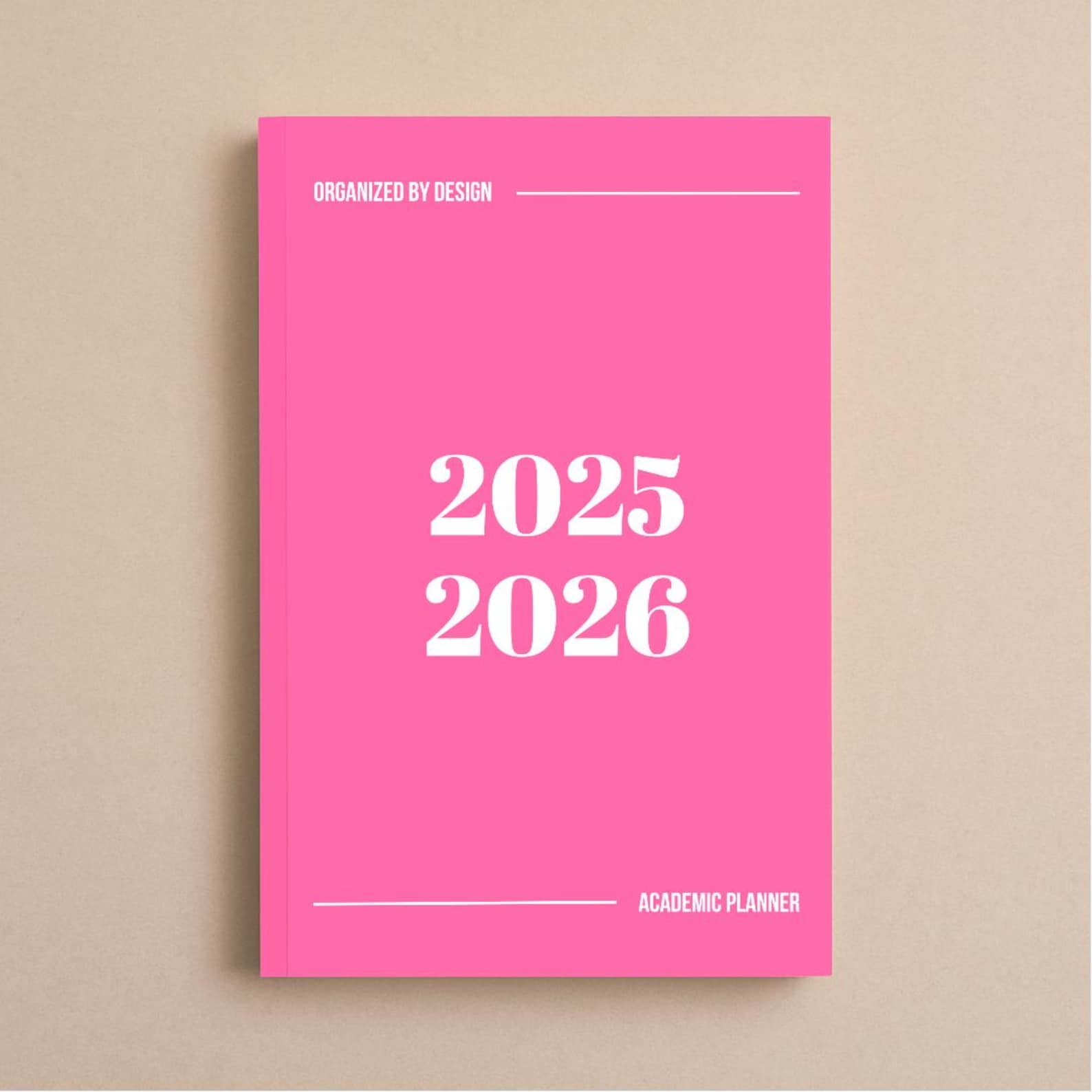 Pink Academic Planner 2025-2026: Weekly & Monthly, 7x10" Paperback - Etsy