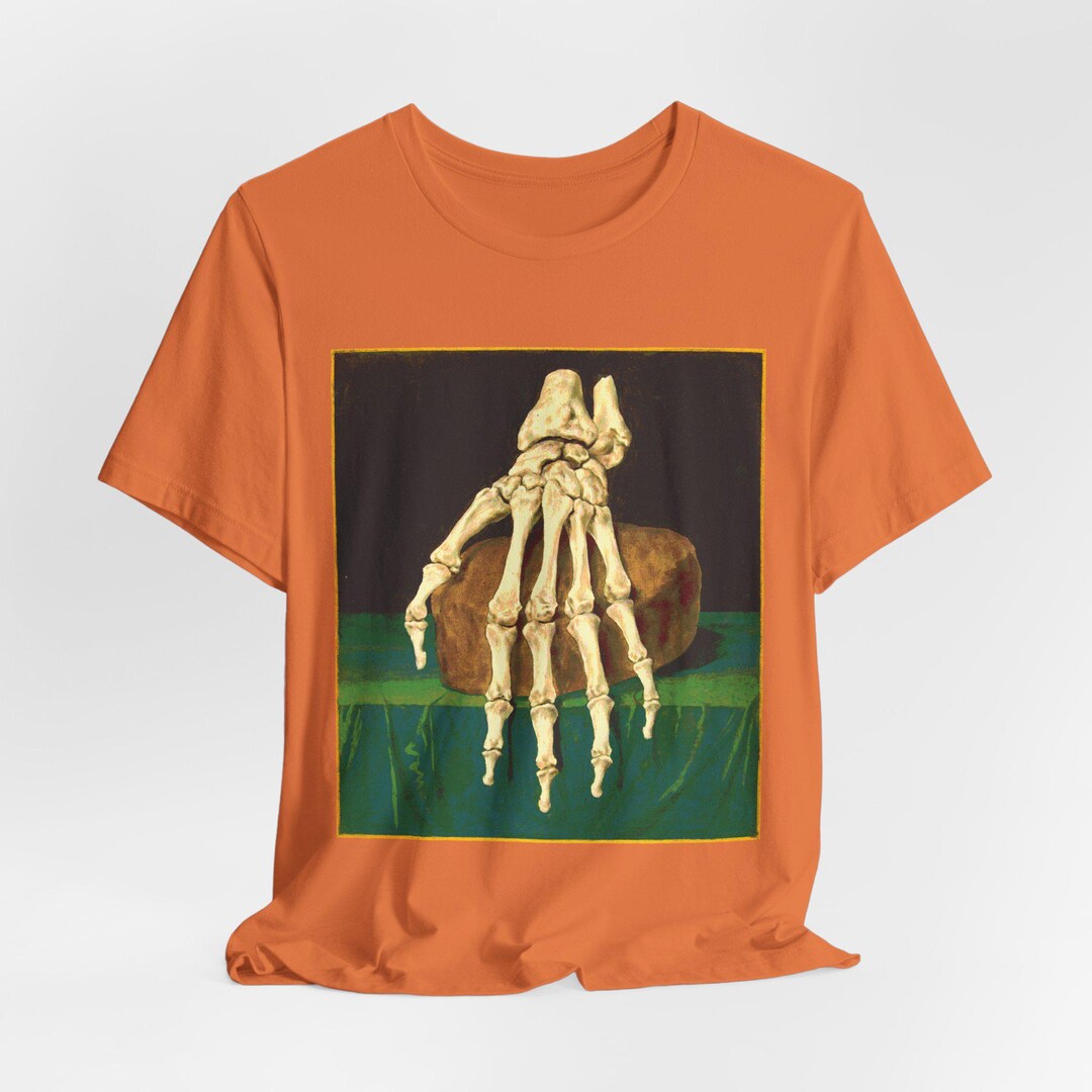 Skeleton Hand T-shirt | Vintage Anatomy Halloween Art Tee - Etsy