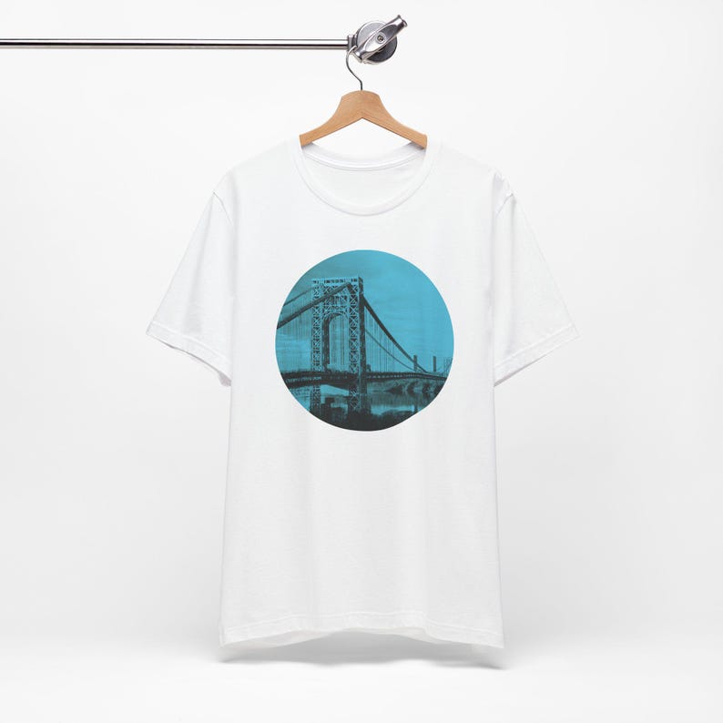George Washington Bridge T-shirt | NYC Landmark Art, Urban Architecture ...
