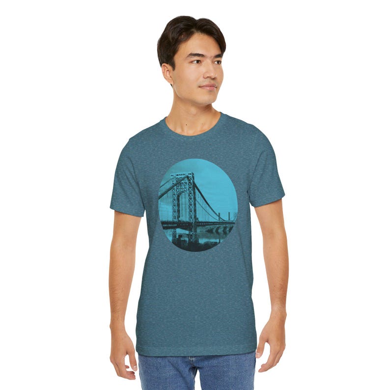 George Washington Bridge T-shirt | NYC Landmark Art, Urban Architecture ...