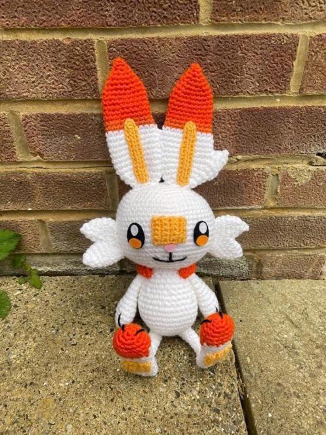 Scorbunny Amigurumi Crochet Pattern PDF – Cute Fire-type Pokémon Plush Toy – Beginner Friendly ...