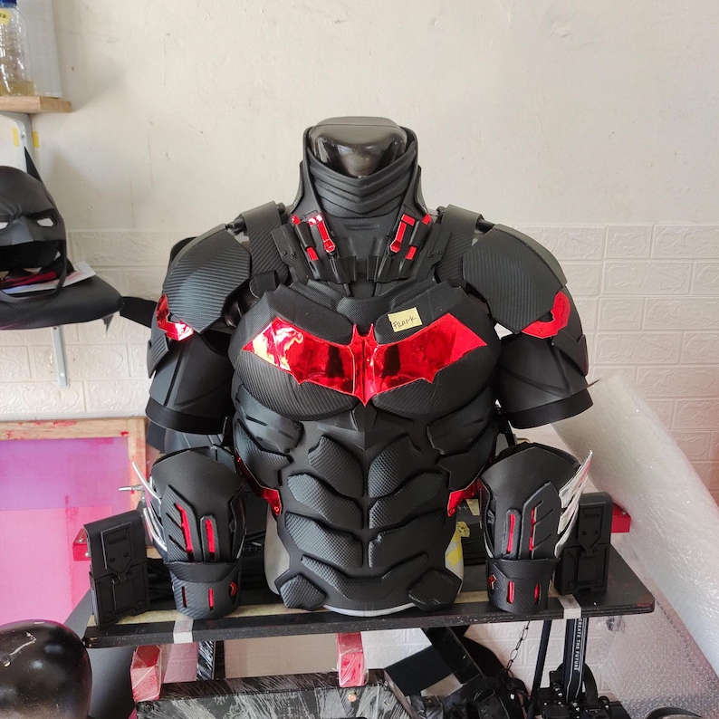 Red Hood Armor Costume: 3D Printed, Resin Fiber and Faux Leather ...