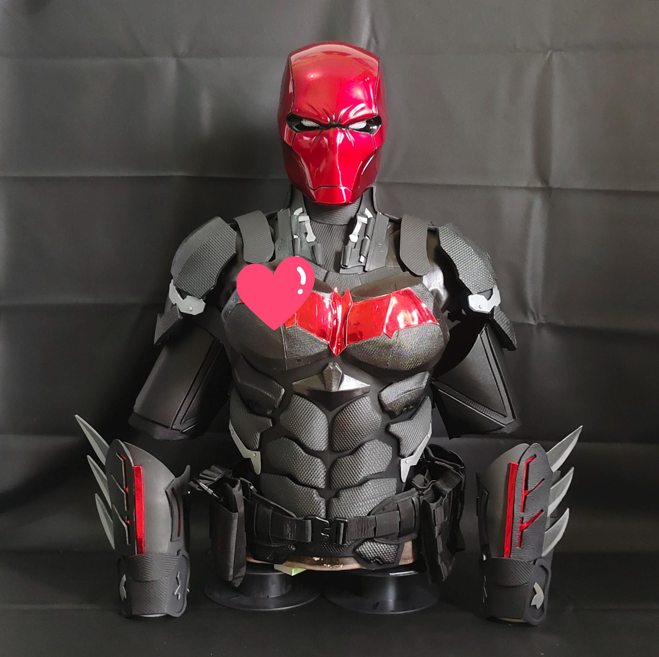 Red Hood Armor Costume: 3D Printed, Resin Fiber and Faux Leather ...
