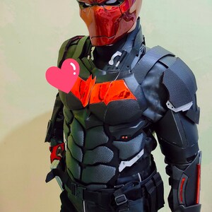 Red Hood Armor Costume: 3D Printed, Resin Fiber and Faux Leather ...