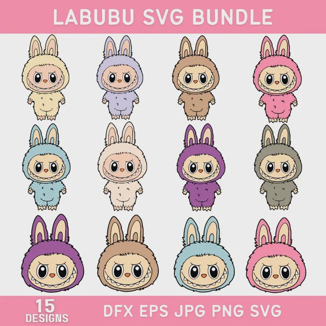 15 Labubu Designs Svg, Labubu Png, Labubuu Sublimation, T Shirt Design ...