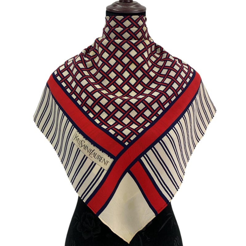 Vintage Yve Saint Laurent Scarf - Etsy Australia