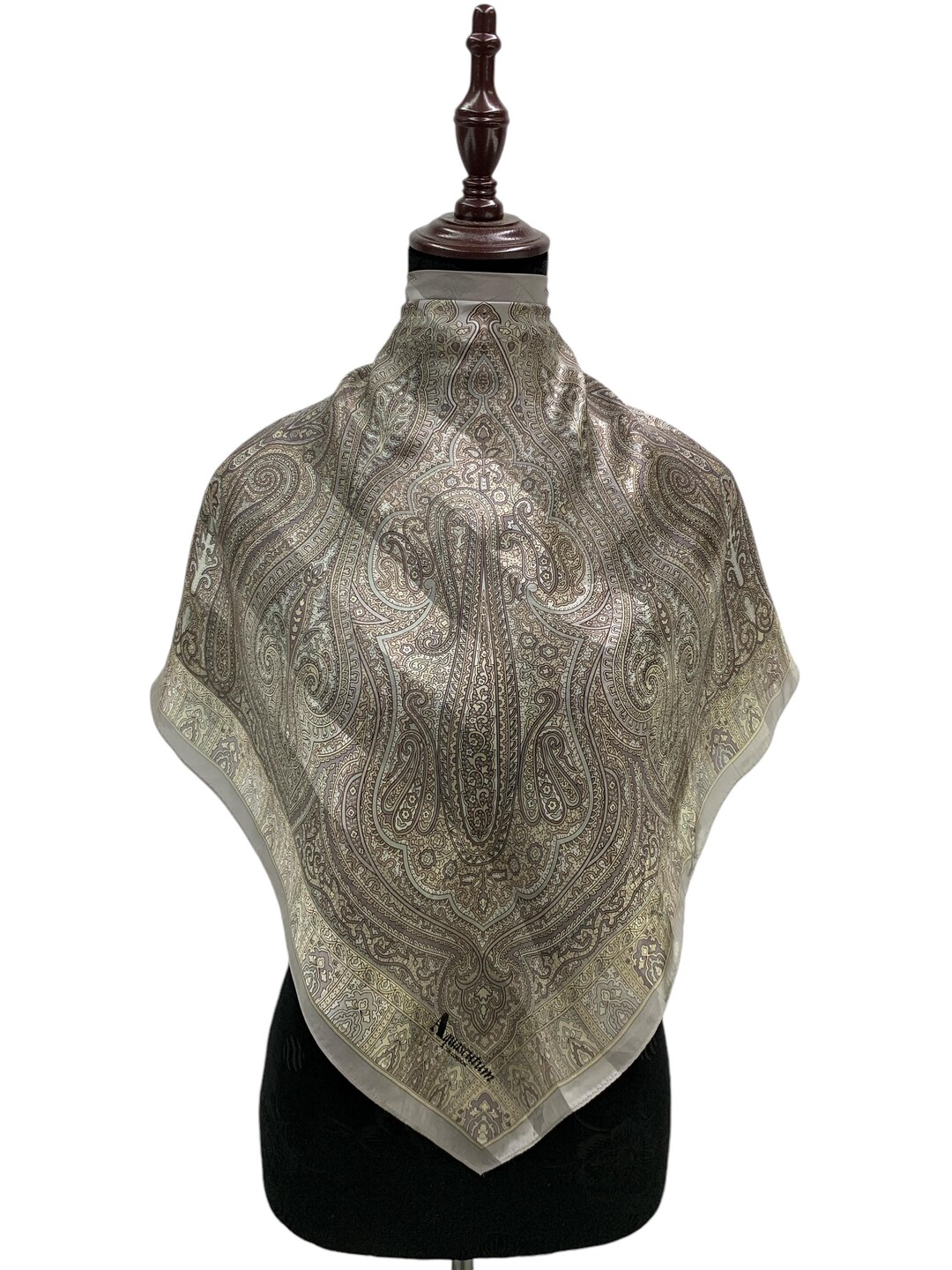 Vintage Aquascutum Silk Scarf Classic Paisley Scarves Neckwear ...