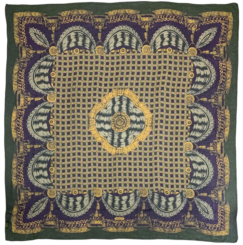 Vintage Mc David Silk Scarf Classic Scarves Neckwear Accessories Mc ...
