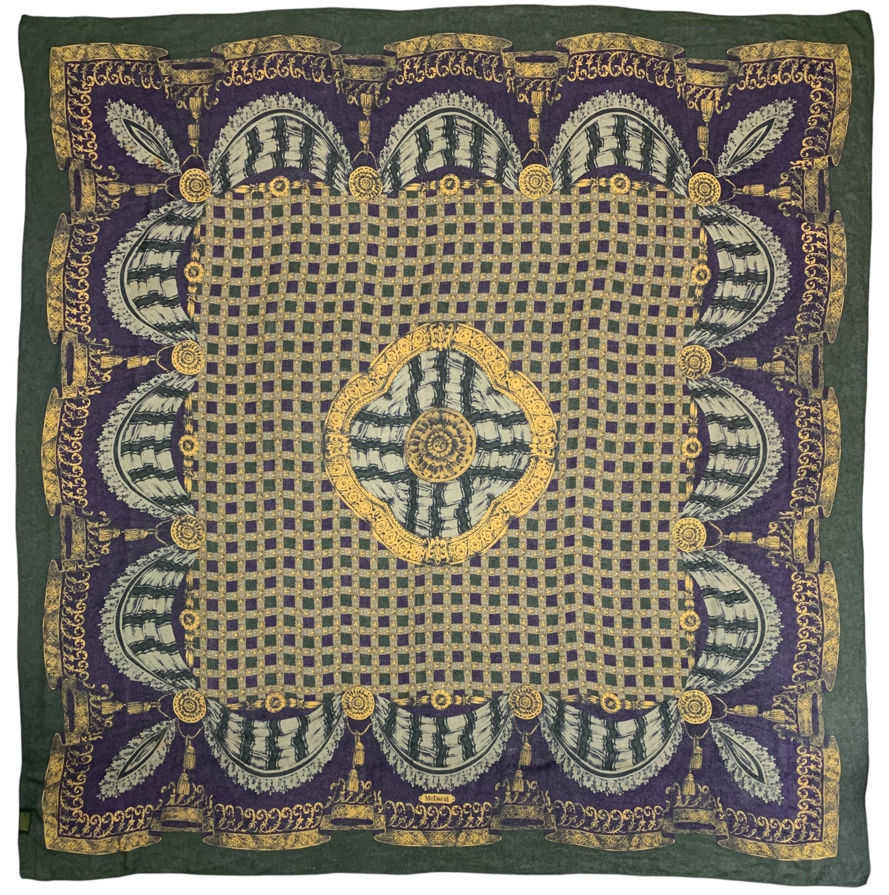 Vintage Mc David Silk Scarf Classic Scarves Neckwear Accessories Mc ...