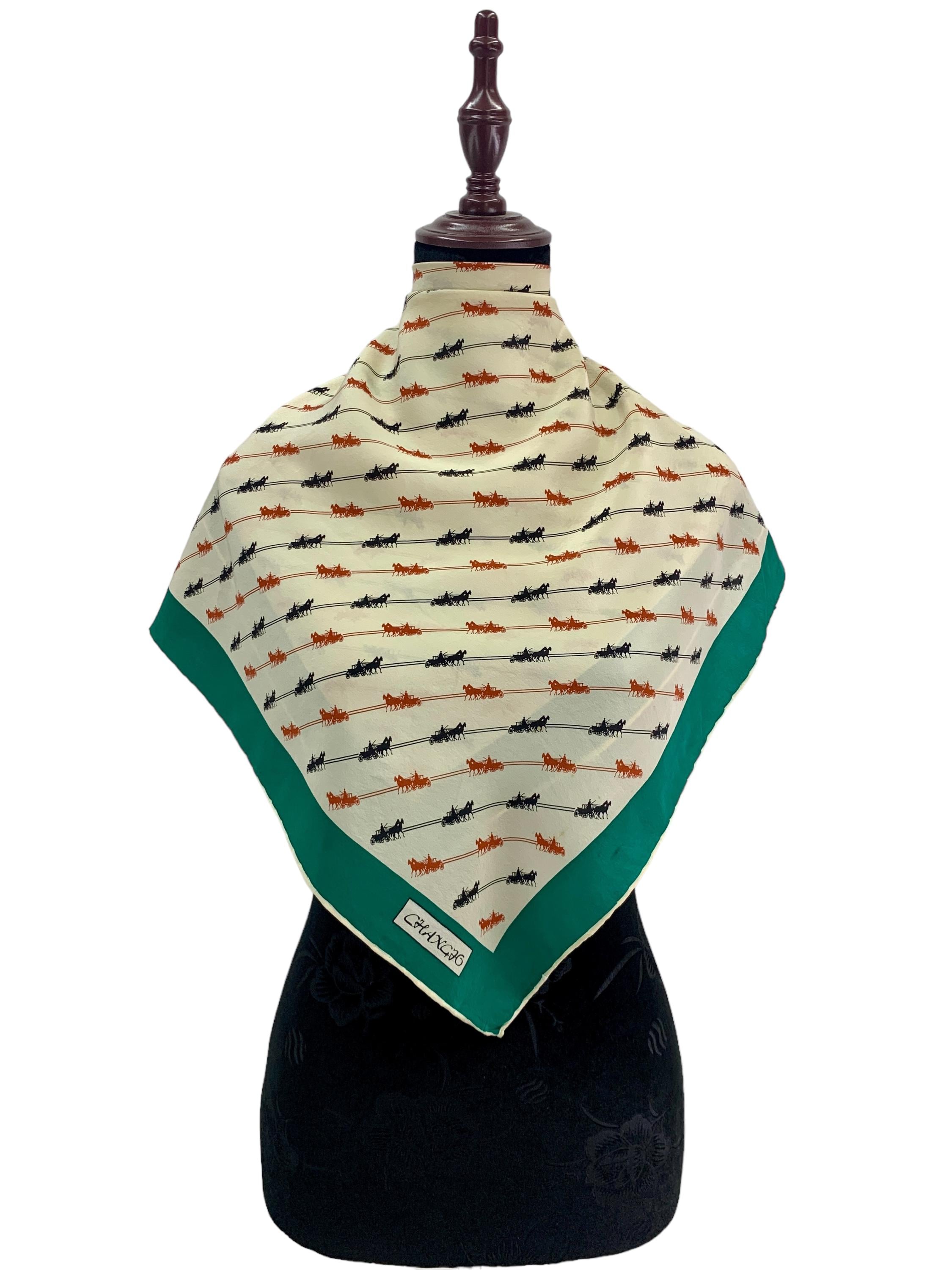 Vintage Japanese Silk Scarf Full Horse Scarves Neckwear Wrap Silk ...