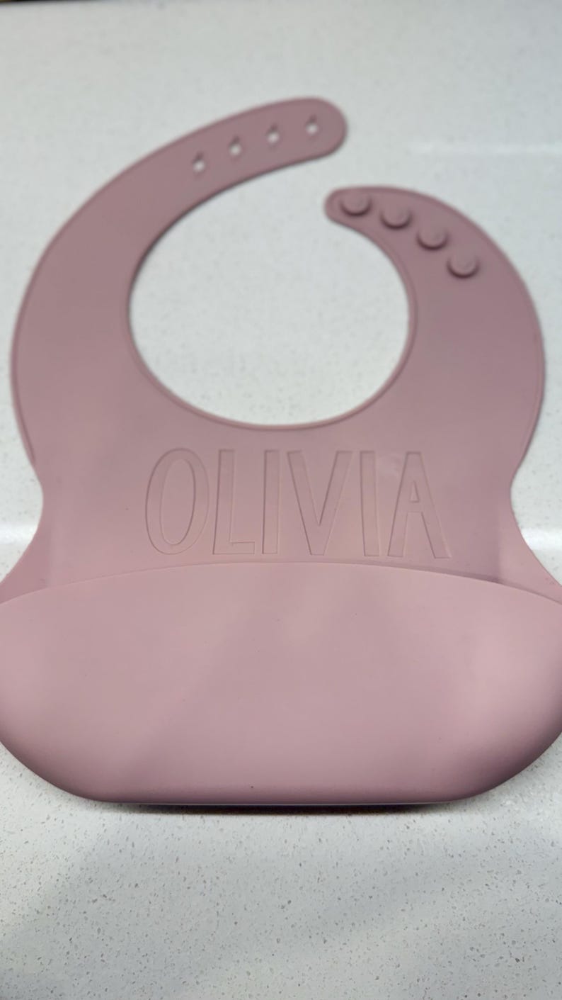 Personalized Silicone Baby Bib | Custom Name Feeding Bib | Waterproof ...