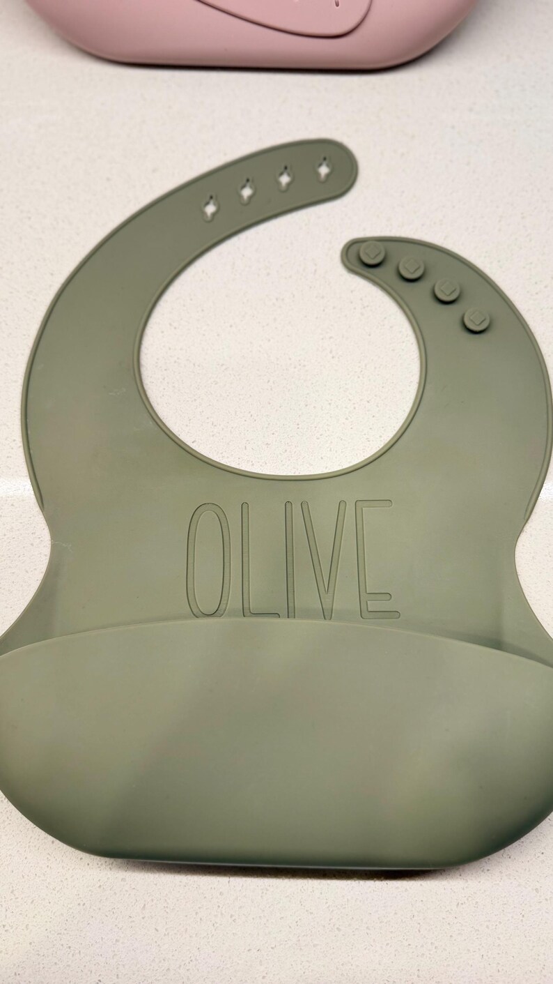 Personalized Silicone Baby Bib | Custom Name Feeding Bib | Waterproof ...