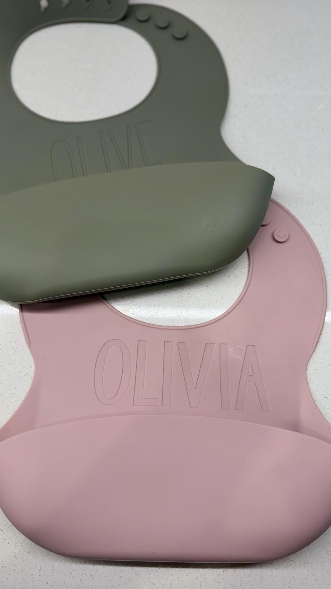Personalized Silicone Baby Bib | Custom Name Feeding Bib | Waterproof ...