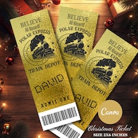 Editable Concert Ticket Template Bundle, Printable Music Event Ticket ...