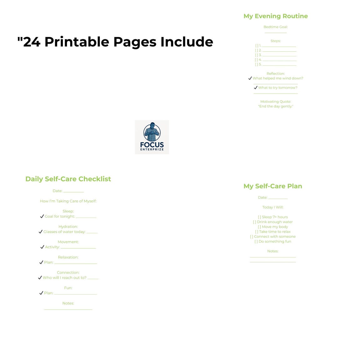 ADHD Essential Planner Bundle | Printable Daily Weekly Self-care ...