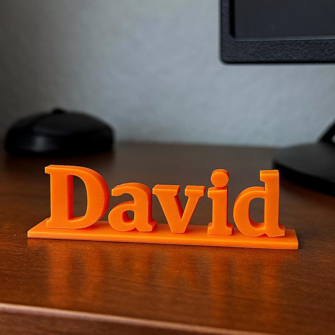 Custom 3D Printed Name Plate | Desk & Shelf Decor - Etsy