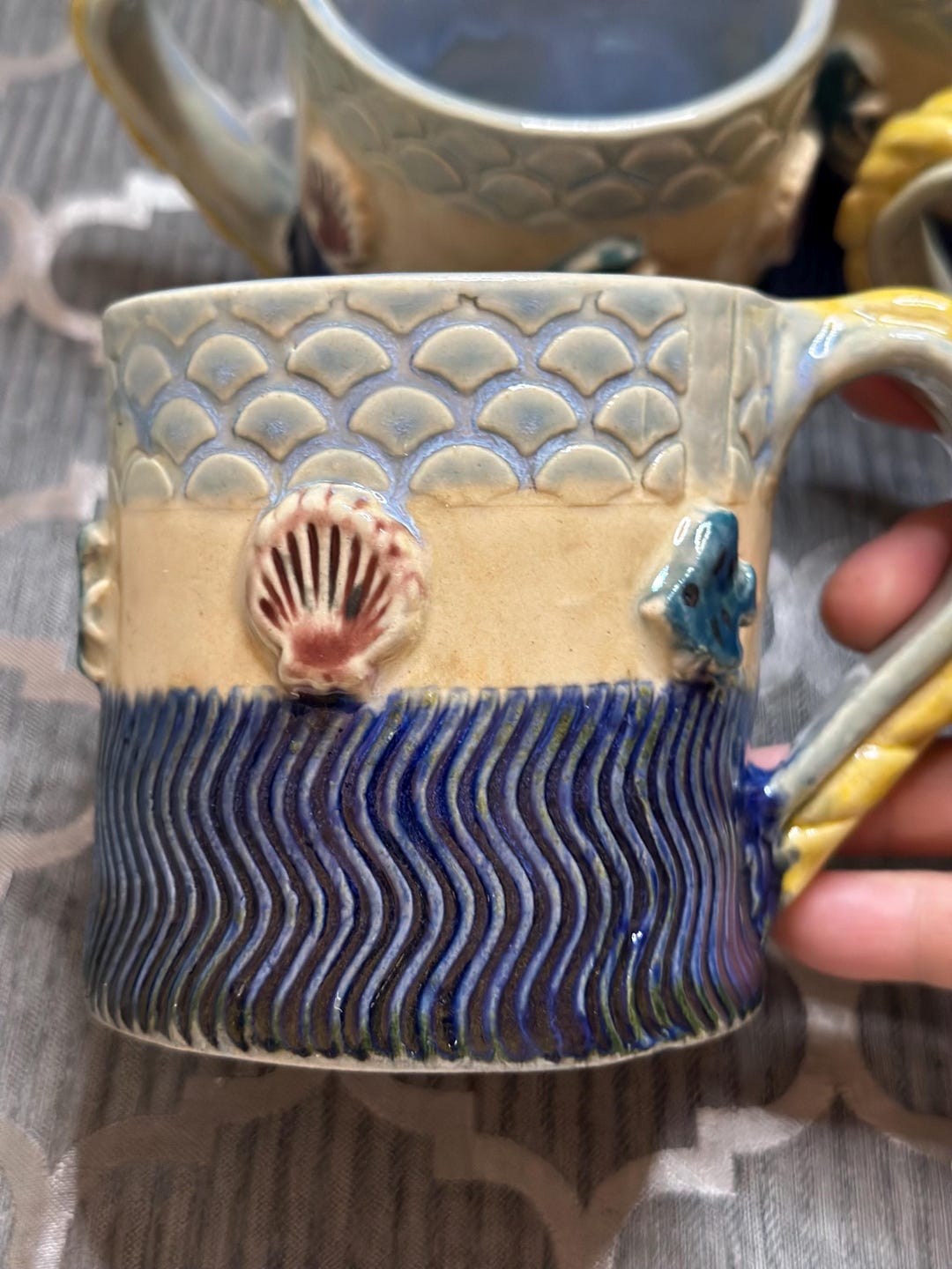 Handcrafted Ocean Tide Stoneware Kitchen Set (6 Pieces) - Etsy
