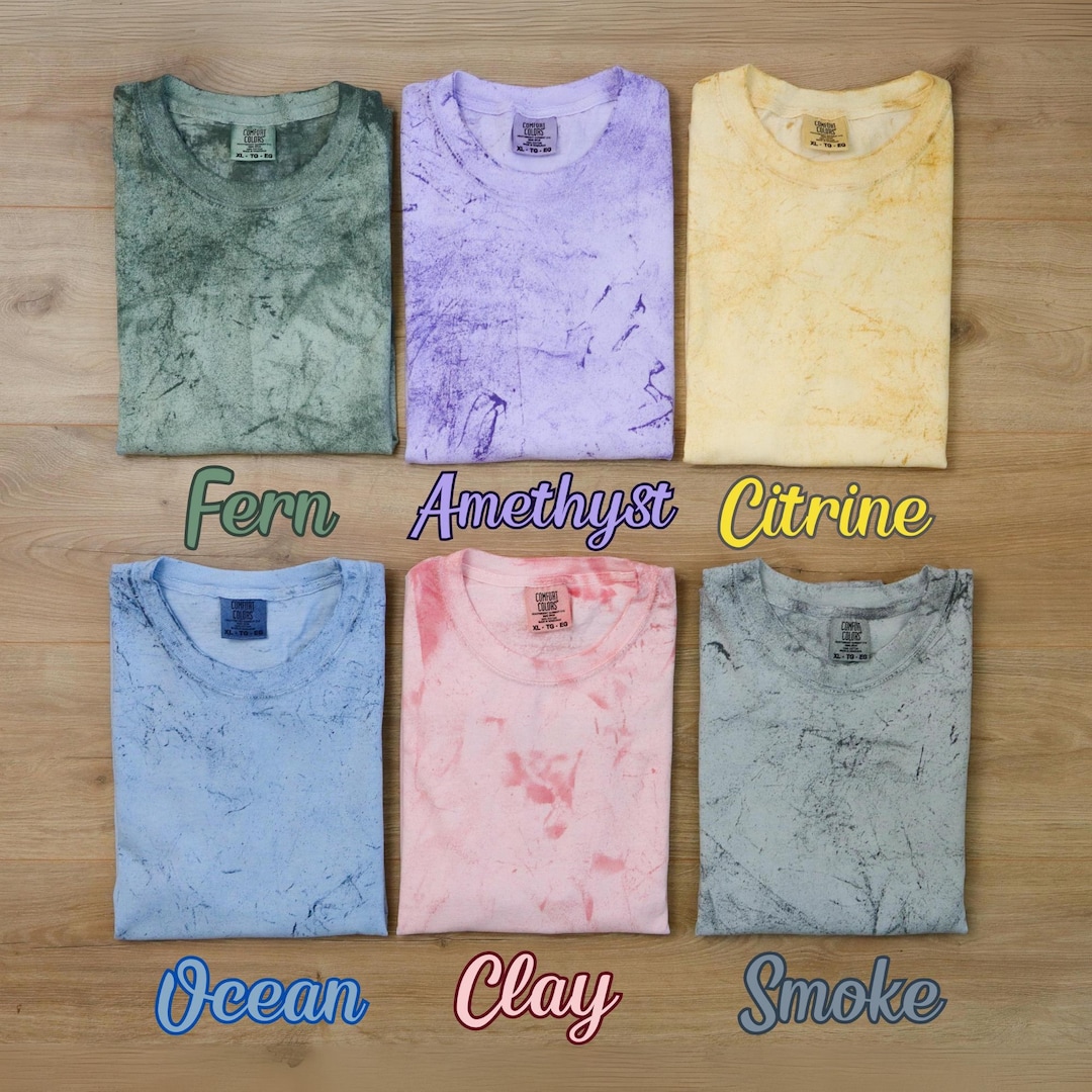 Comfort Colors 1745 Colorblast Shirt – Garment Dyed Unisex Tee, Vintage ...