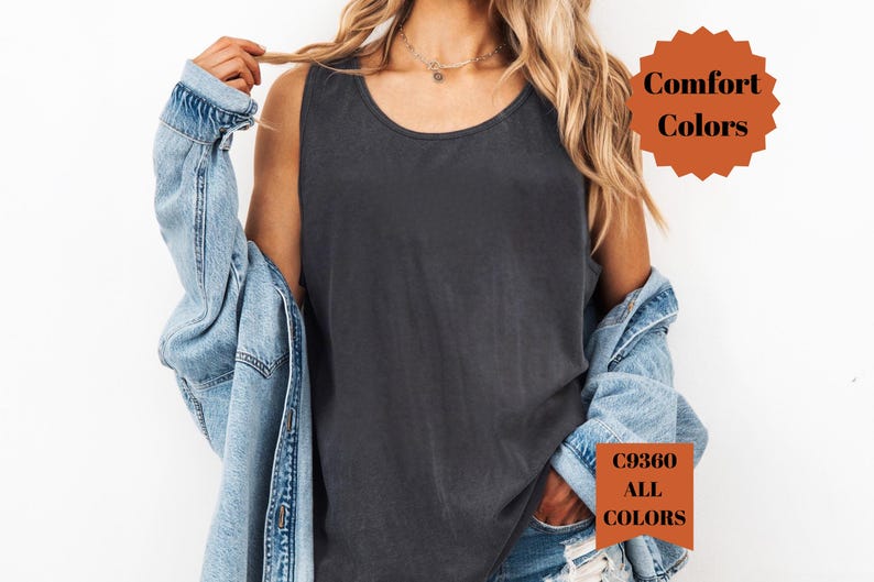 Comfort Colors 9360 Tank Top Blank, Blank Tank Top Garment Dyed ...