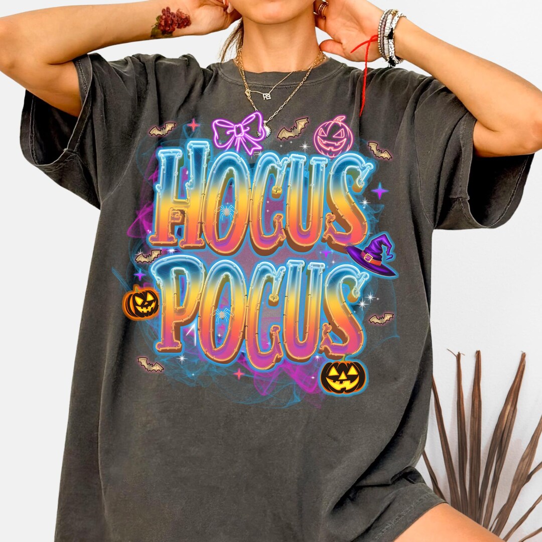 Hocus Pocus Png, Neon Witches Halloween Png, Retro Witches Movie Png ...