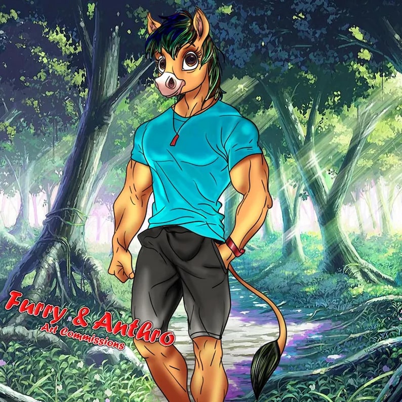 Furry Art Commission | Custom Fursona Design | Anthro Character Art ...