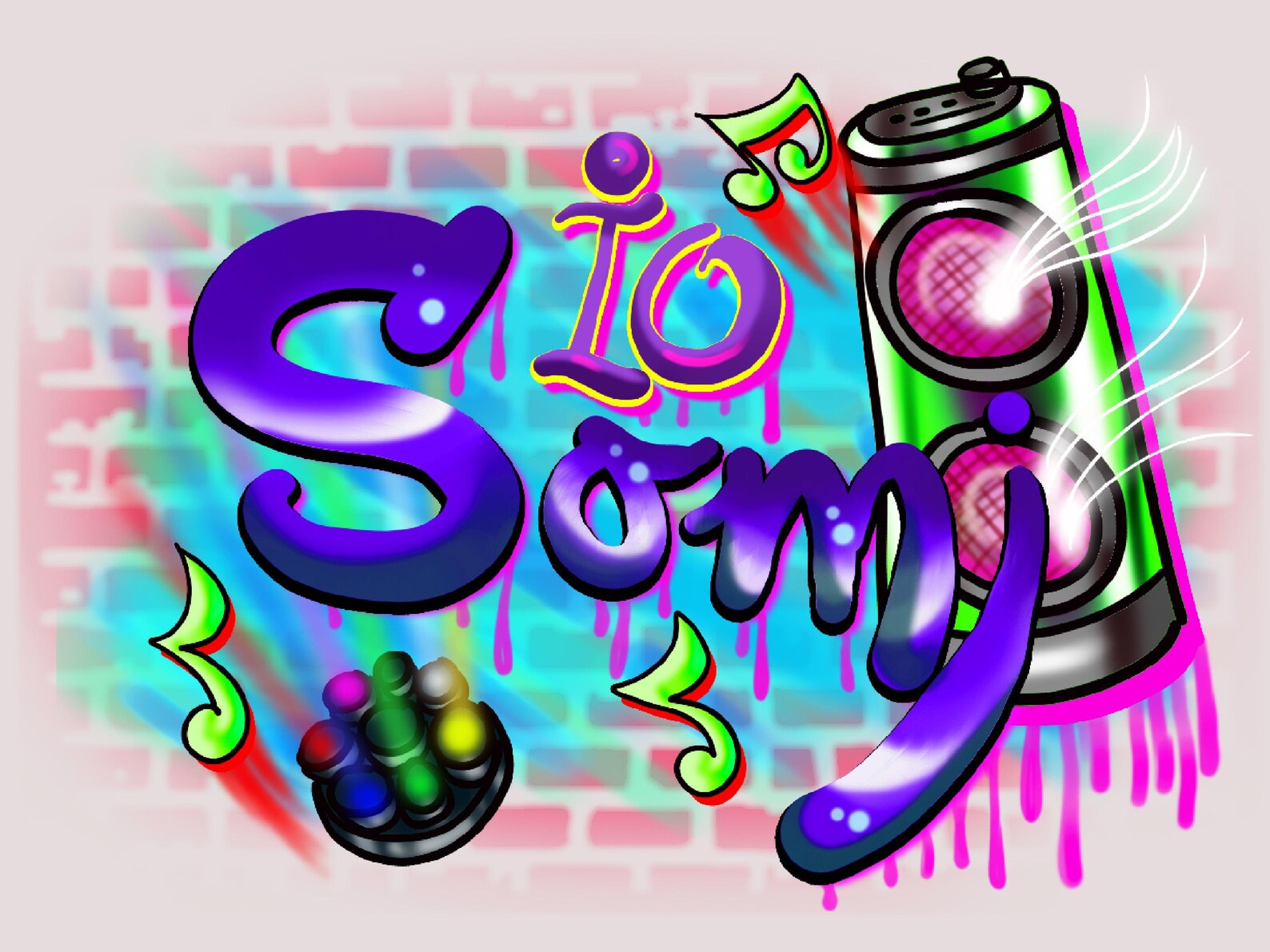 Custom Graffiti Logo Design | Airbrush Typography | Personalized ...