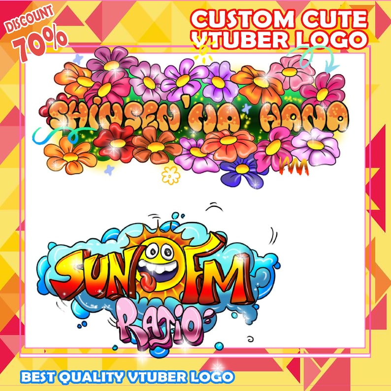 Custom Vtuber Graffiti Logo - Etsy