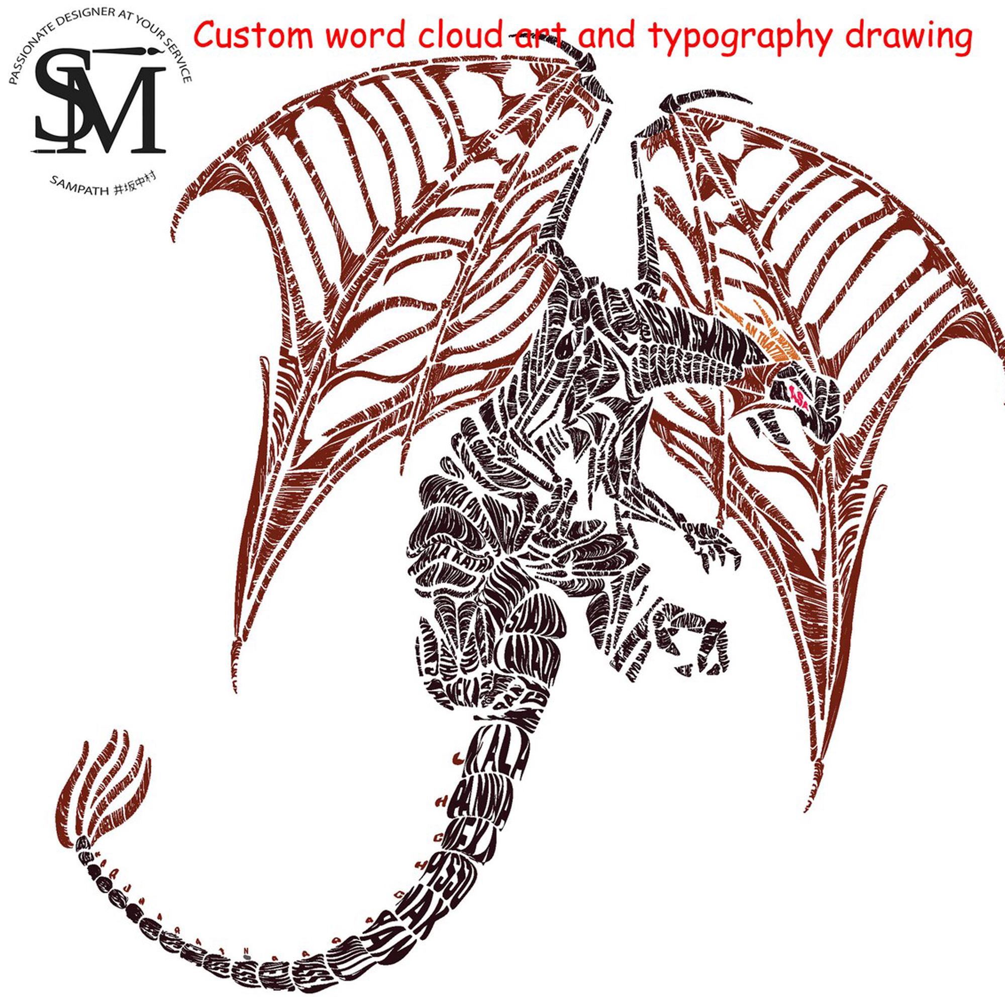 Custom Word Cloud Design, Word Cloud Art, Typography, for T Shirts ...
