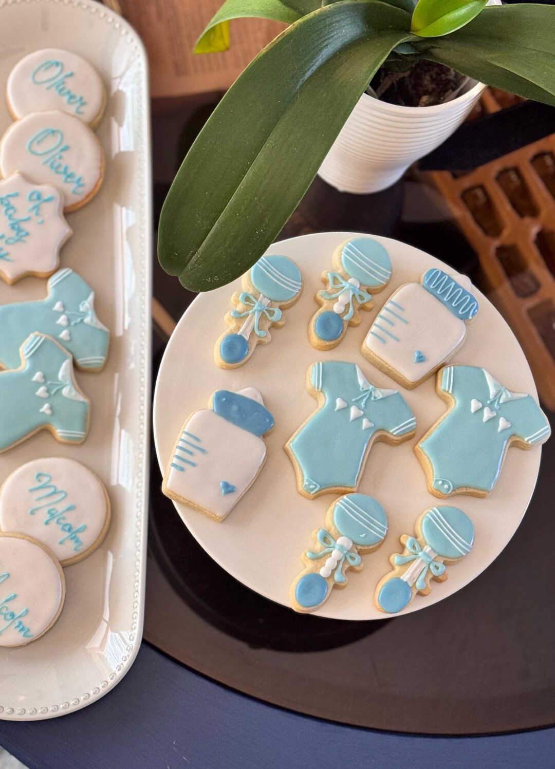 Twin Baby Shower Cookies: Hand-decorated Sugar Cookies, Boy/girl ...