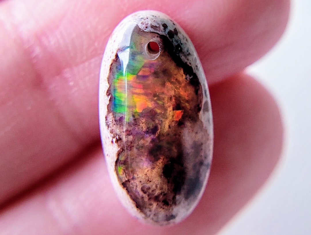 Beautiful AAA Mexican Cantera Opal Smooth Drilled Cabochon Bead ...
