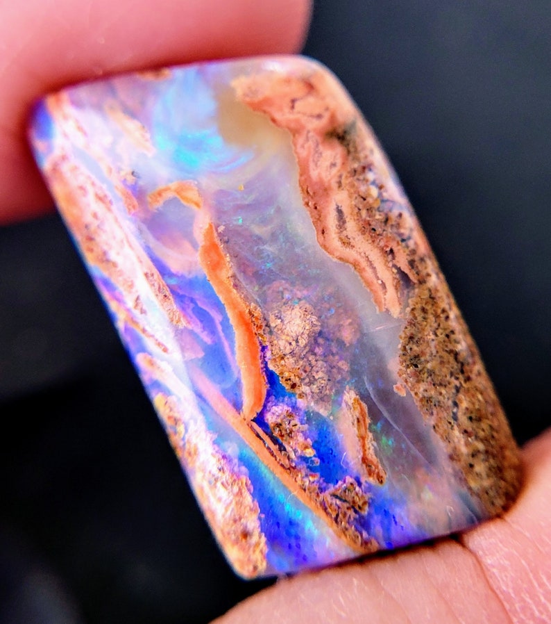 Premium 23.45 Ct Beautiful Polished Pipe Crystal Australian Boulder ...