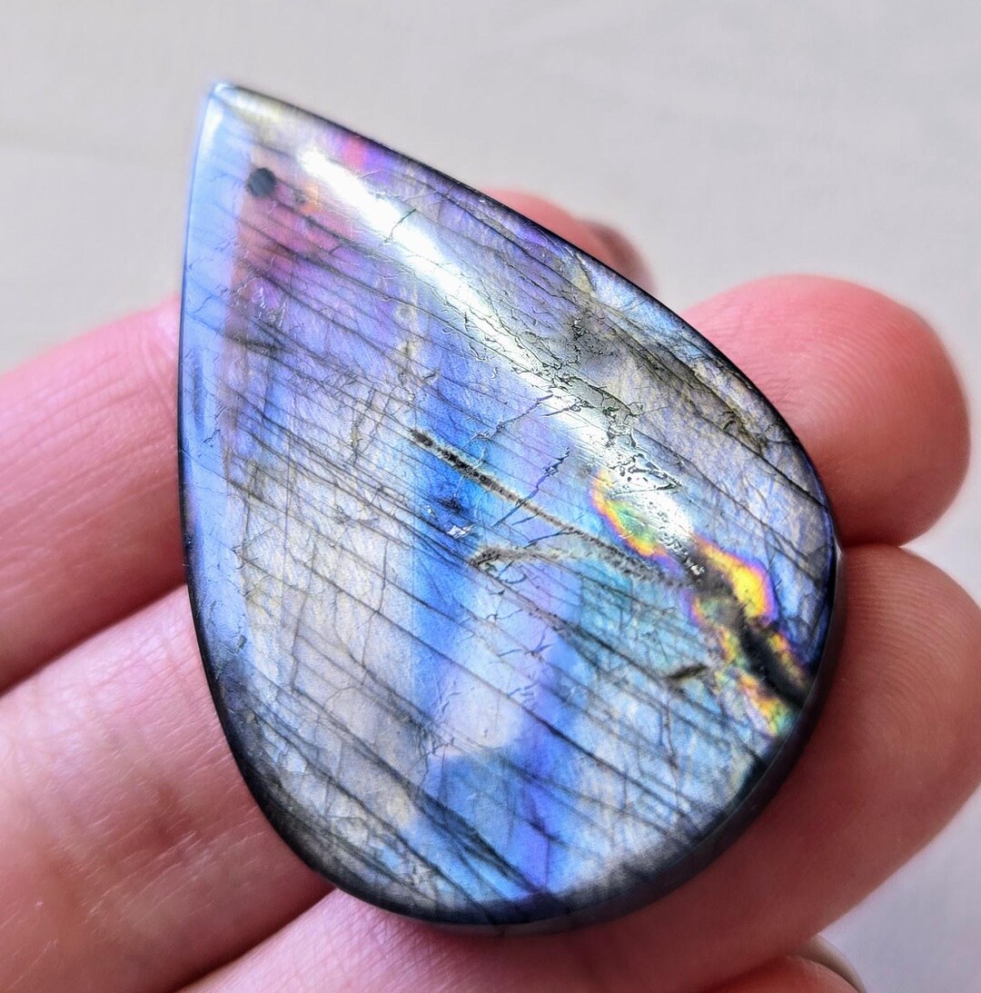 Gorgeous Focal Purple Multi Flash Spectrolite Labradorite Smooth ...