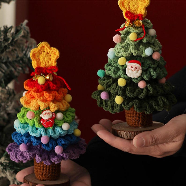 Handmade Crochet Christmas Tree: Cotton Holiday Decor, Giftable - Etsy