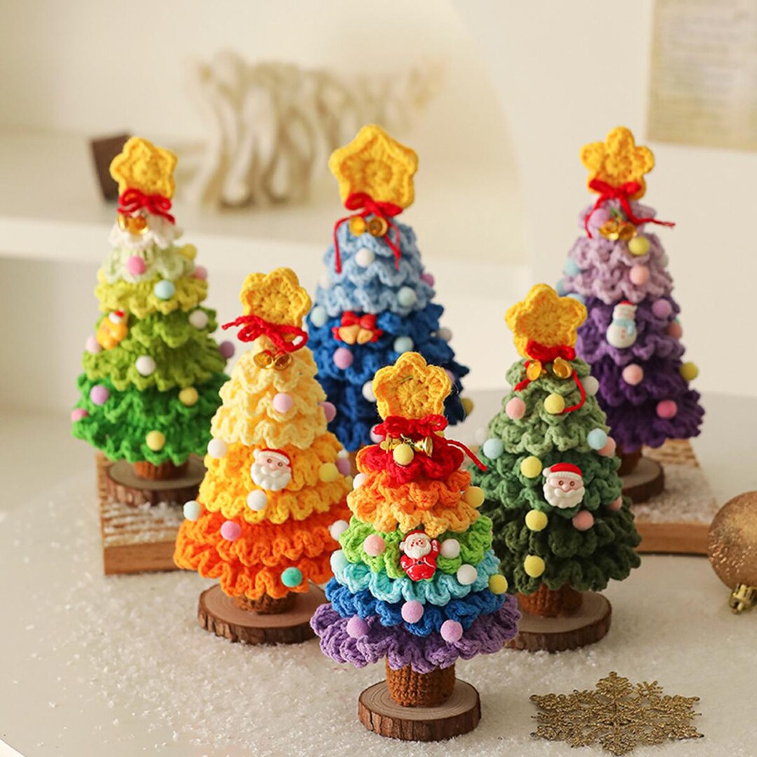 Handmade Crochet Christmas Tree: Cotton Holiday Decor, Giftable - Etsy