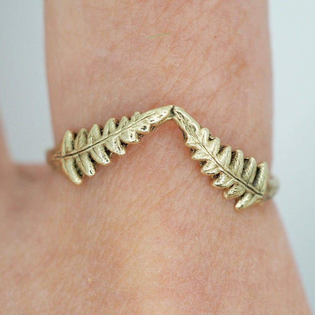 Gold Leaf Wrap Ring Adjustable, Nature Inspired Leaf Ring, Open Band ...