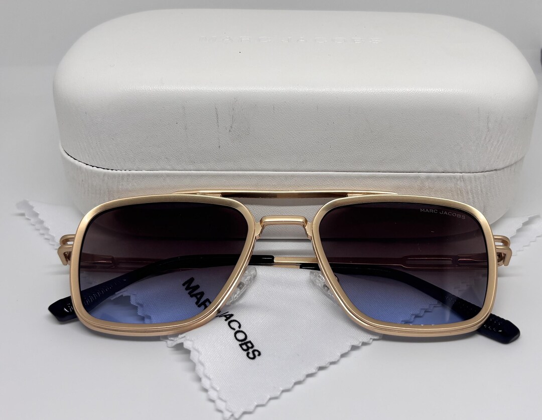 Gold Square Aviators With Gradient Lenses - Etsy