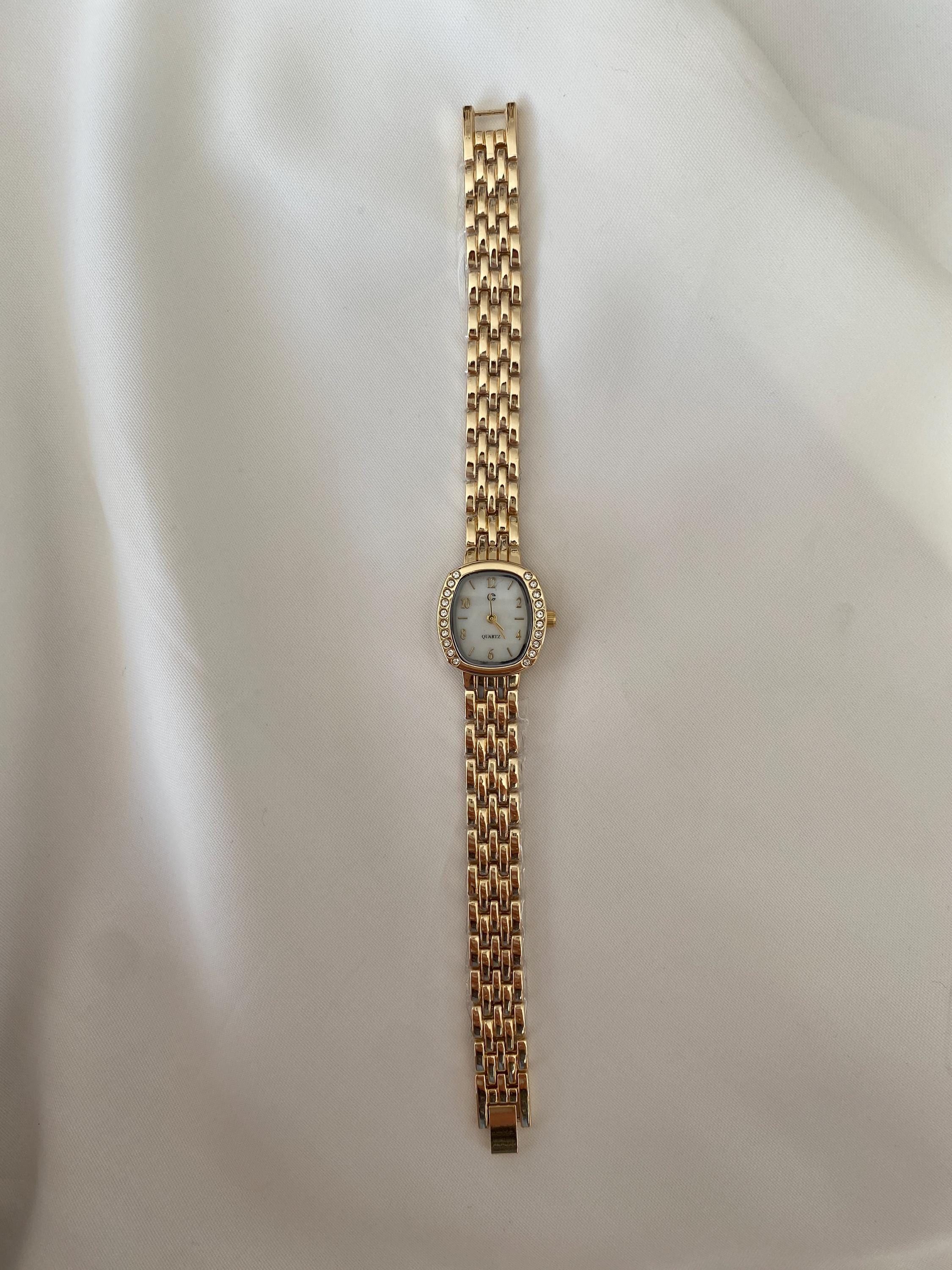 Gold Tone Ladies Watch, Dainty Vintage Women’s Watch, Classic Jewelry ...