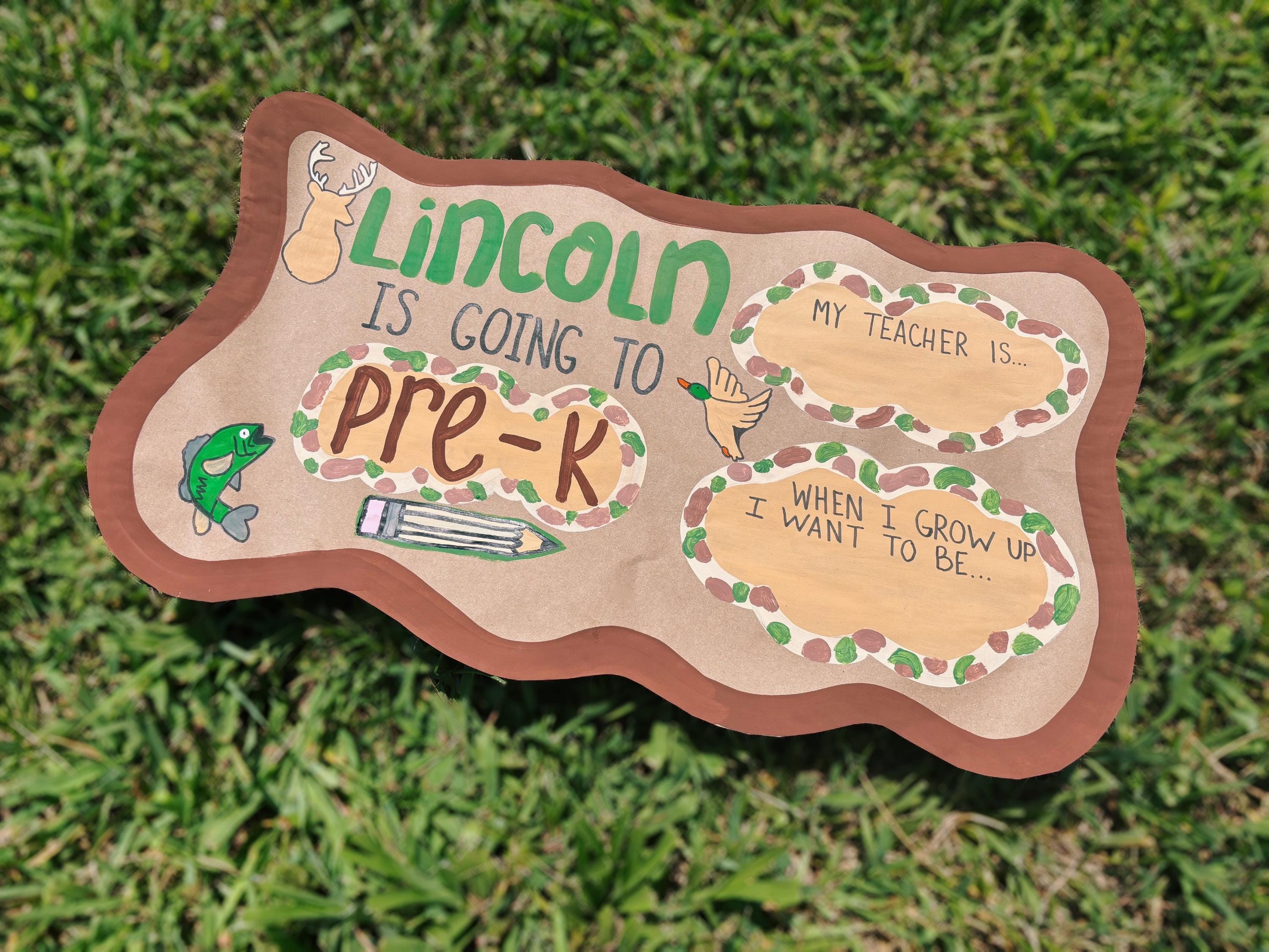 Custom Themed First Day of School Mini Banner | Hand Painted Banner ...
