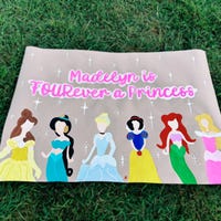 Princess Birthday Backdrop, Personalizable Party Banner, Little ...