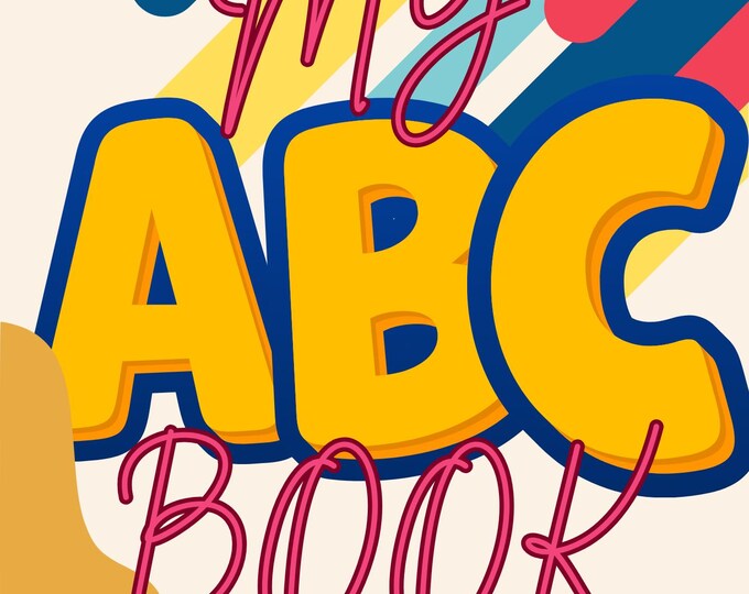 ABC Learning Book for Kids | Cute Alphabet Printable for Toddlers | A ...