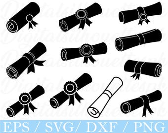 Diploma and Cap SVG, Graduation SVG, Cap Svg, Diploma Svg, Clipart ...