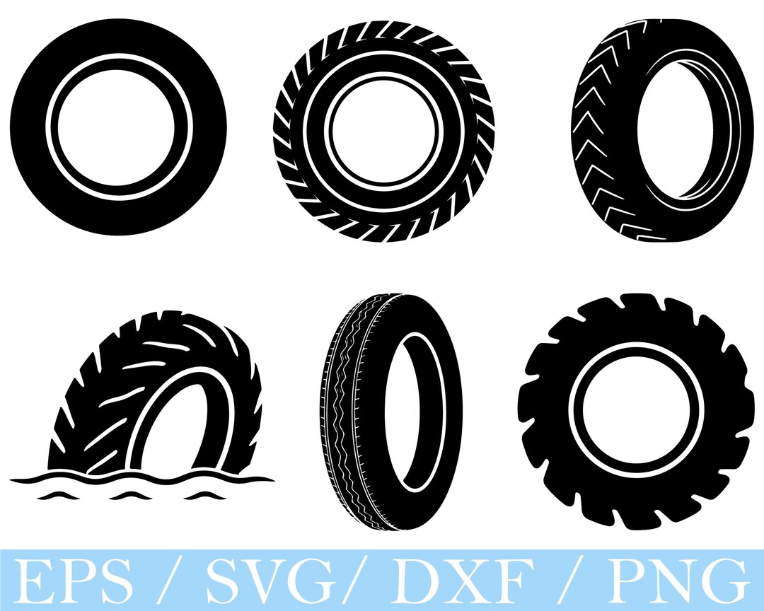 Tire SVG Cut File: Silhouette Vector Graphics (digital Download) - Etsy