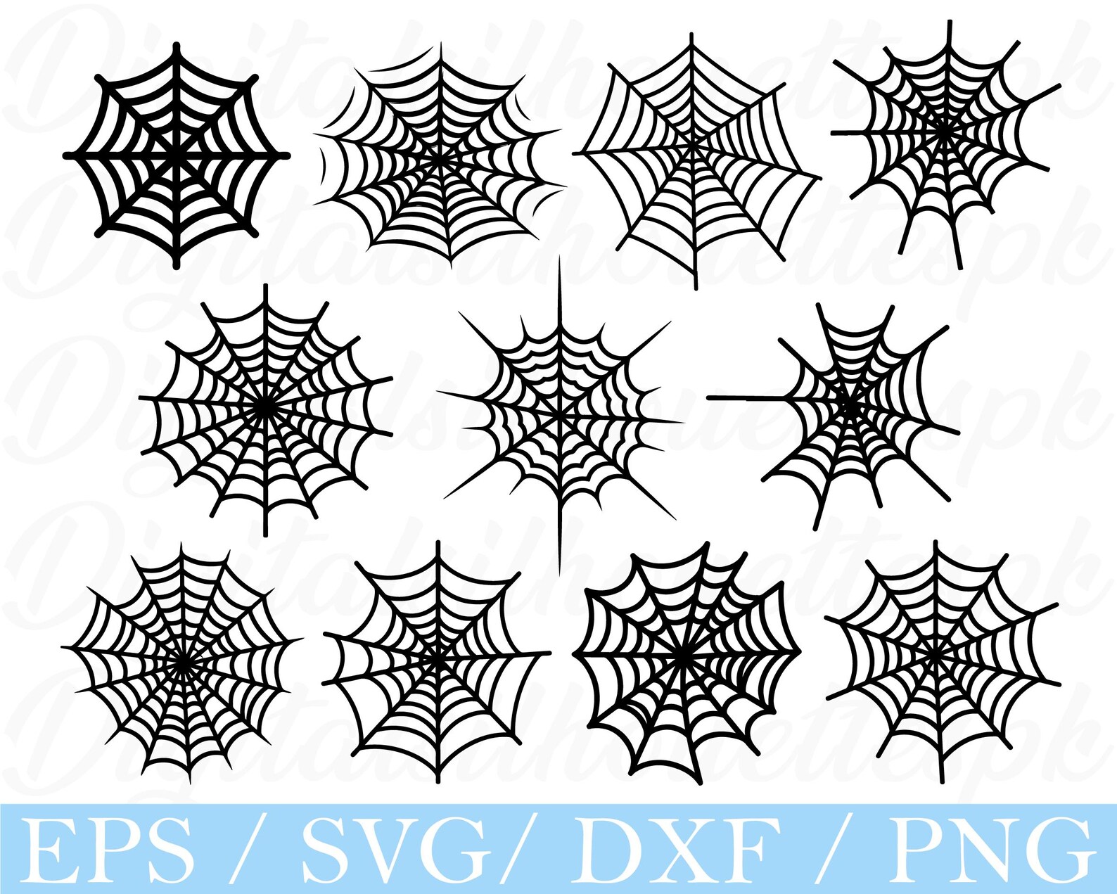 Spider Web Svg, Spider Web Silhouette, Dxf, Png - Etsy