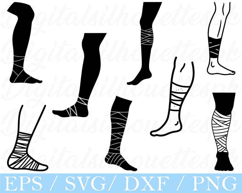 Broken Leg Svg, Bandage Leg, Broken Leg Silhouette, Dxf, Png - Etsy
