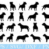 Staffordshire Bull Terrier SVG - Great for Laser Cutting - Etsy