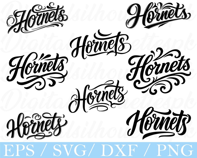 Hornet Typography Svg, Hornet Text Silhouette, Dxf, Png - Etsy