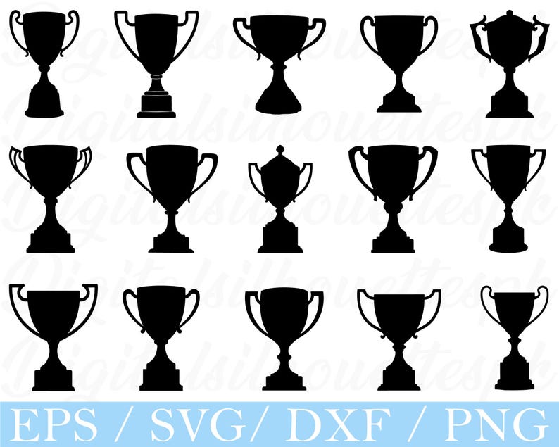 Trophy Svg, Trophy Silhouette, Dxf, Png - Etsy